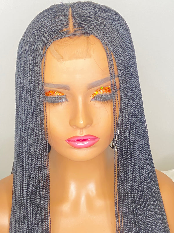Kelly Micro twist Wig (Lace closure) - BraidedWigsByDonna